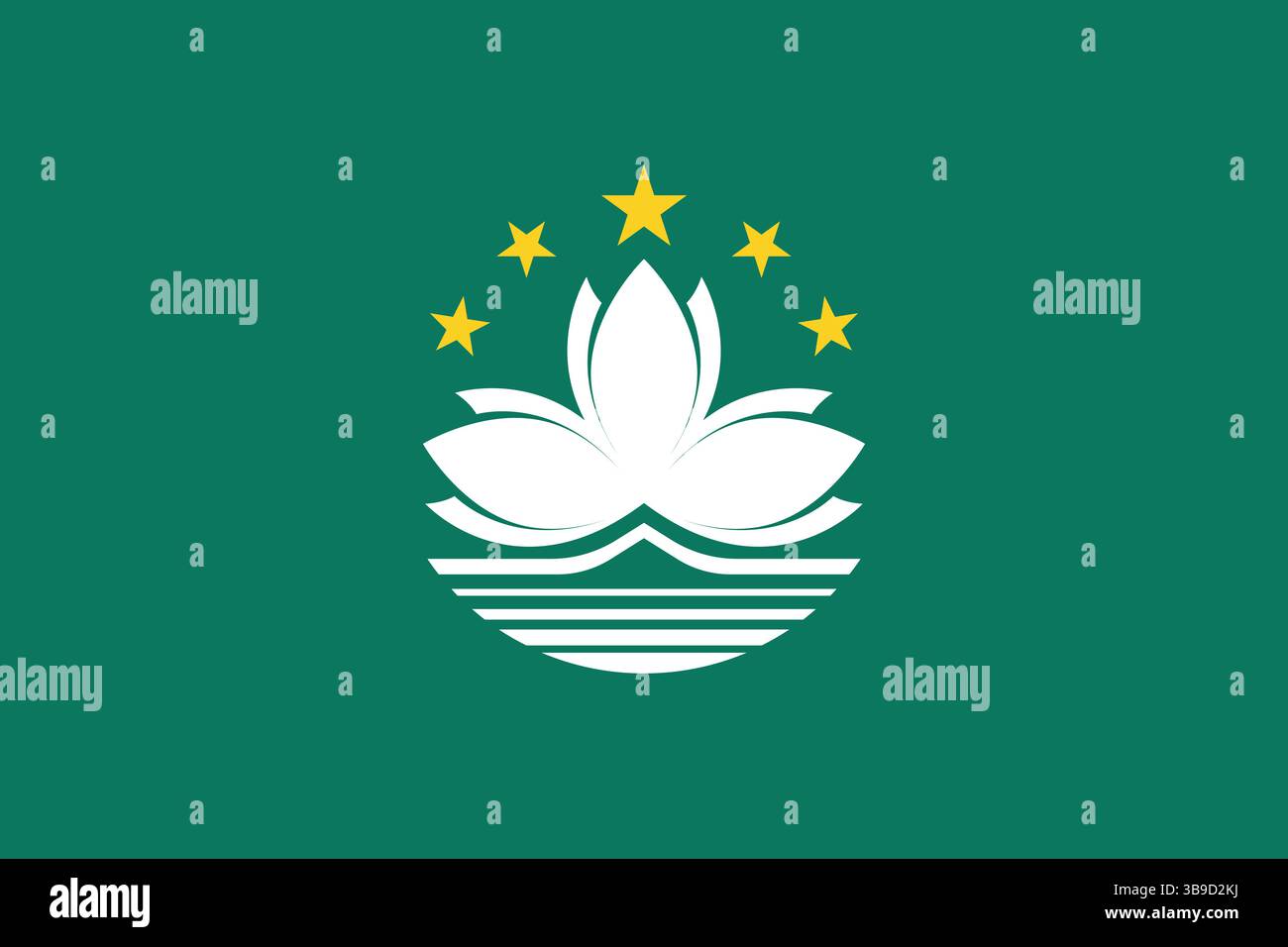 Flag of Macau. Macau flag official colors and proportion digital vector illustration Stock ...