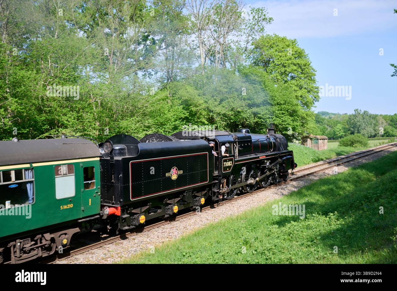 BR Standard Class 5 "Camelot" at Three Arch Bridge on th eBluebell ...