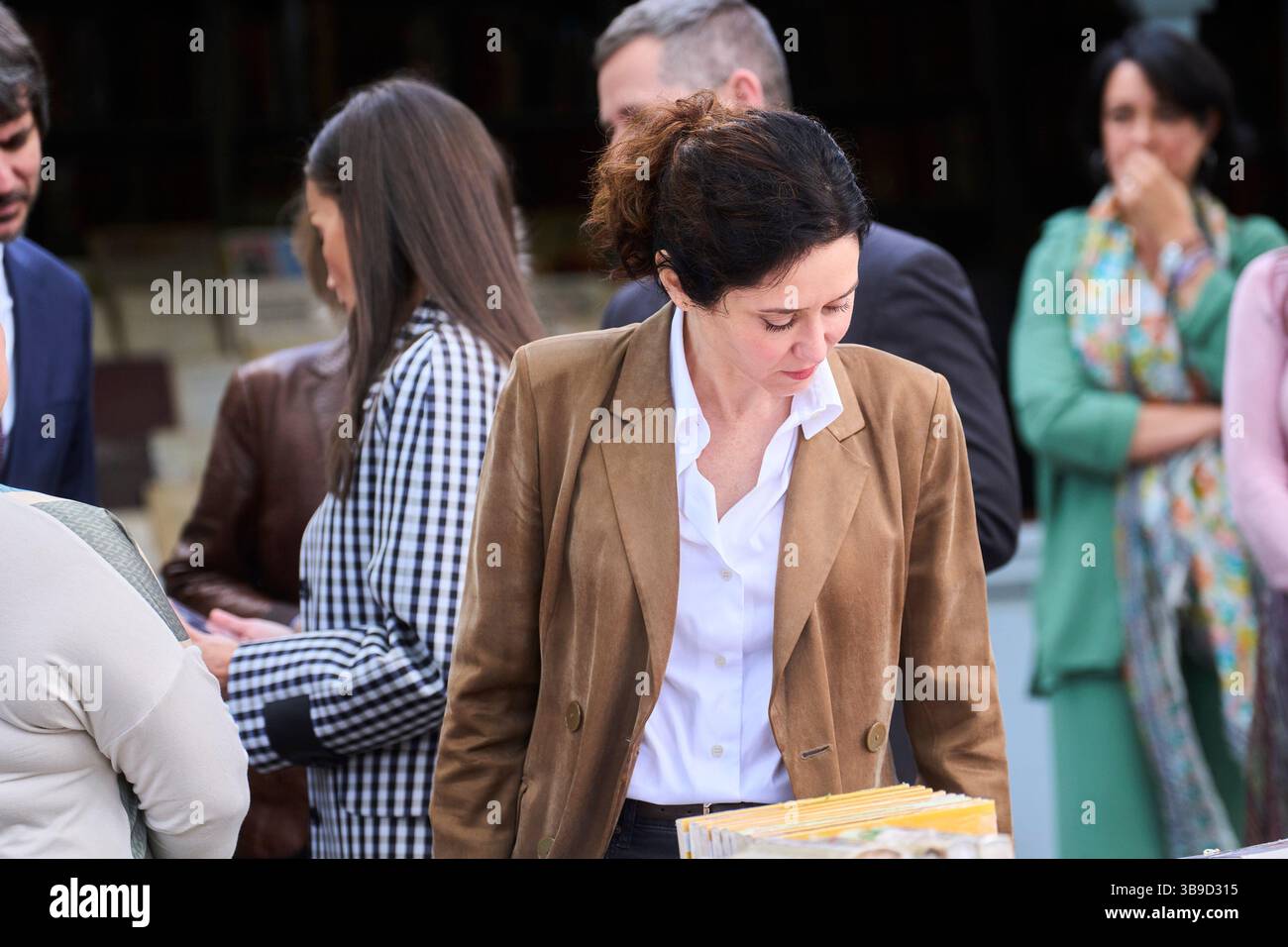 Madrid. Spain. 20250509, Isabel Diaz Ayuso, President of Madrid visits ...