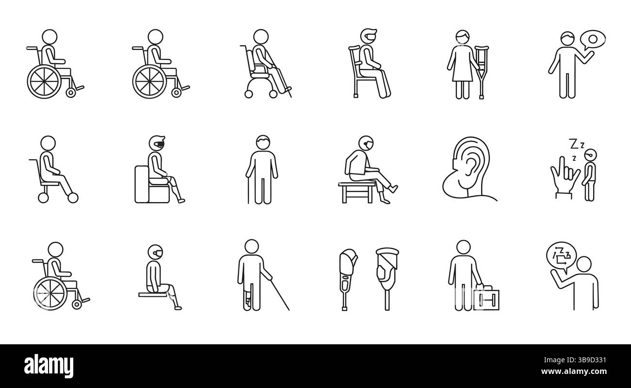 Inclusive mobility icons hi-res stock photography and images - Alamy