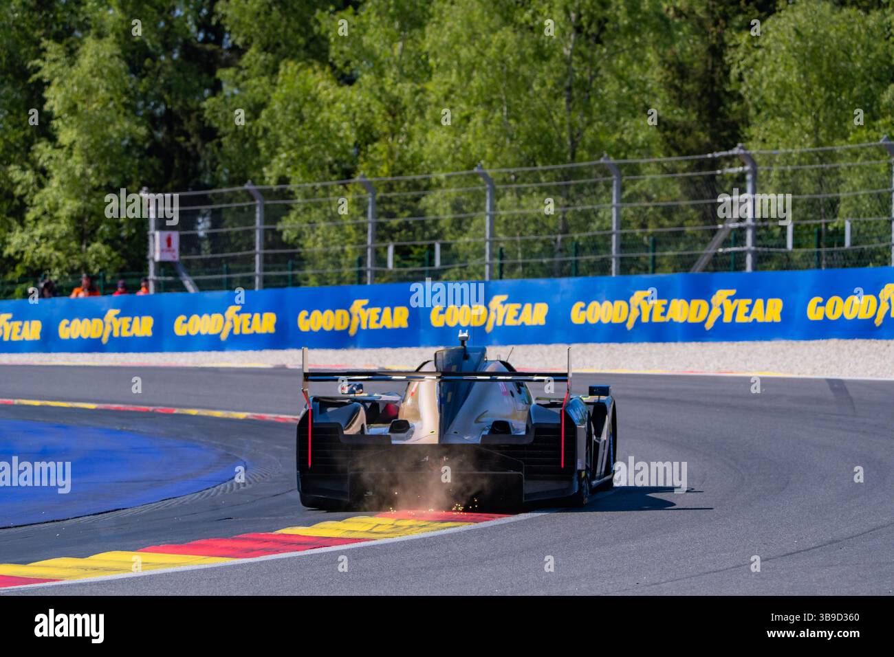 Spa Francorchamps, Belgium. 09th May, 2025. Cadillac Jota Team Hypercar pass Througth Les Combes ...