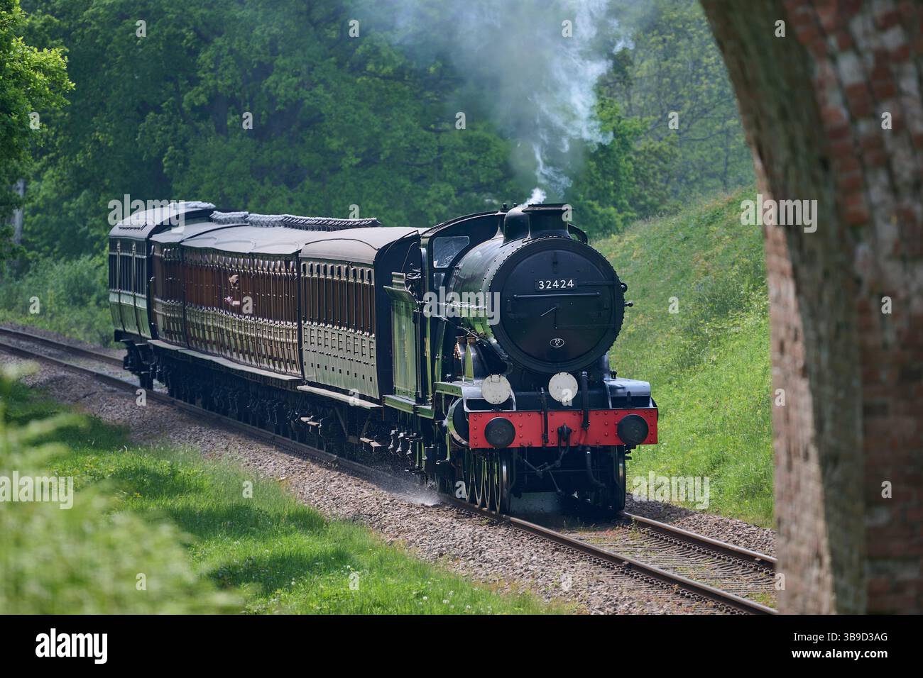 The Bluebell Railway's Atlantic Class locomotive "Beachy Head" at Three ...