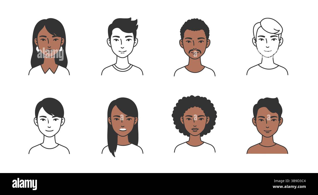 Ui ux user avatars hi-res stock photography and images - Alamy