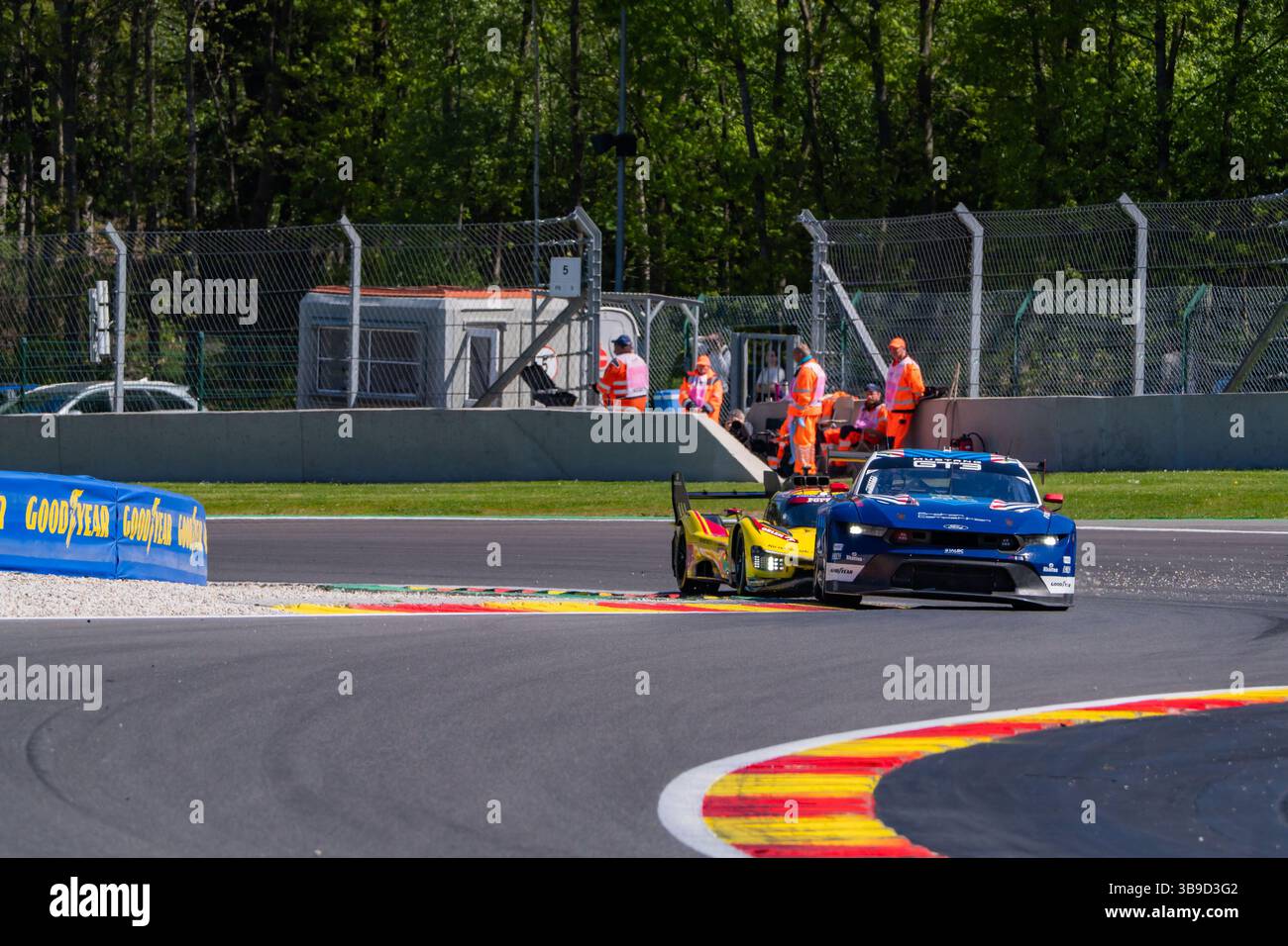 Spa Francorchamps, Belgium. 09th May, 2025. Ford Proton Competition and AF Corse Ferrari Team 83 ...