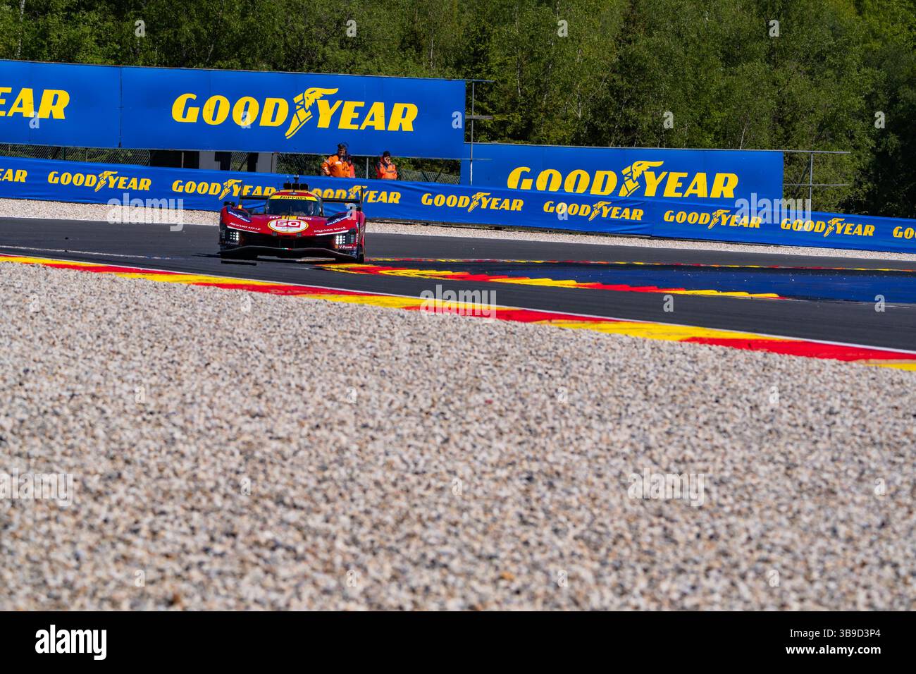 Spa Francorchamps, Belgium. 09th May, 2025. AF Corse Ferrari Team 51 Hypercar pass Througth Les ...