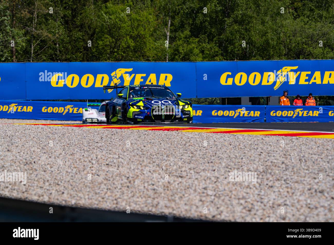 Spa Francorchamps, Belgium. 09th May, 2025. BMW WRT Team 46 pass Througth Les Combes Corner ...