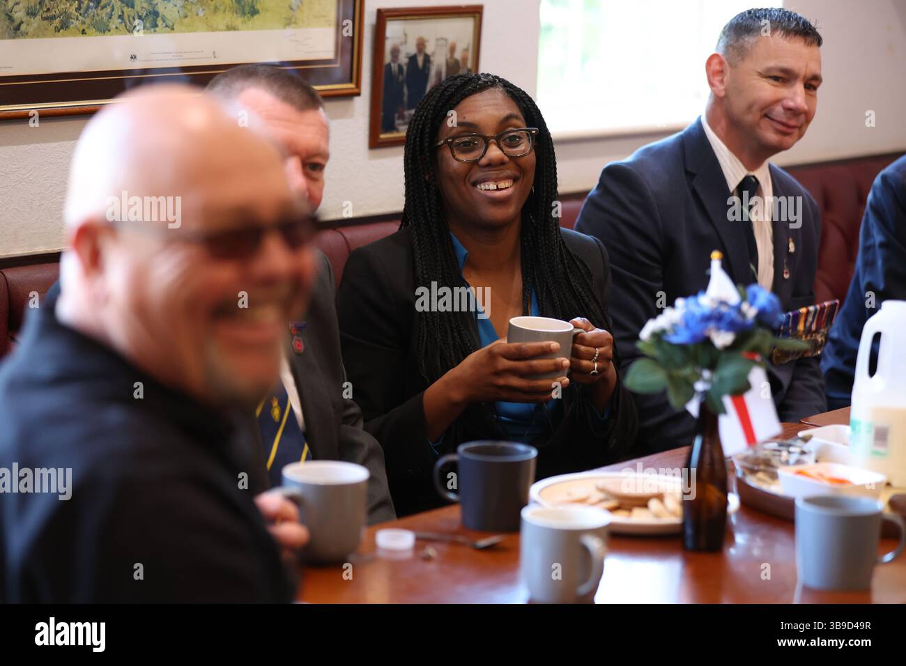 Conservative Party leader Kemi Badenoch during her visit to the ...