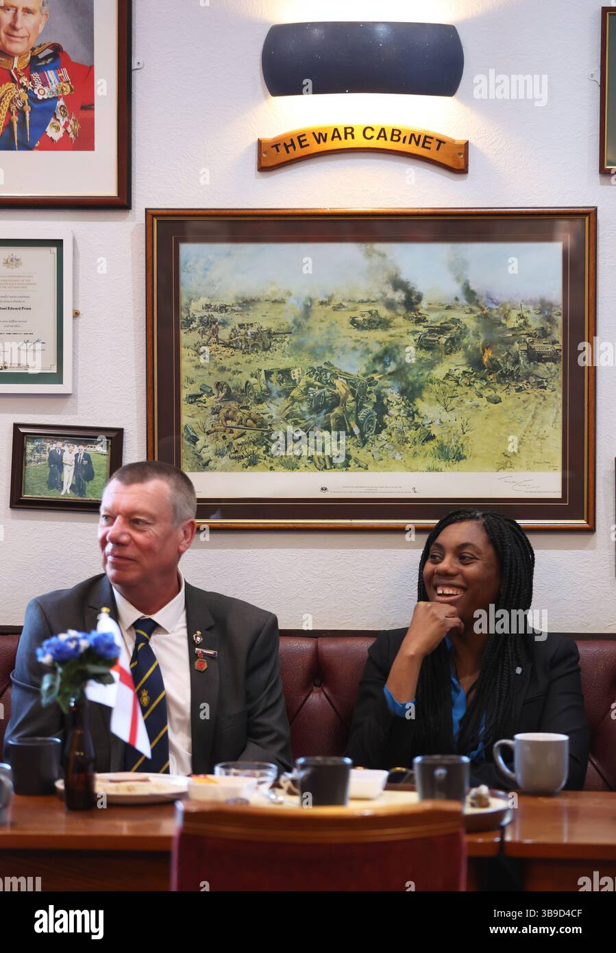 Conservative Party leader Kemi Badenoch during her visit to the ...