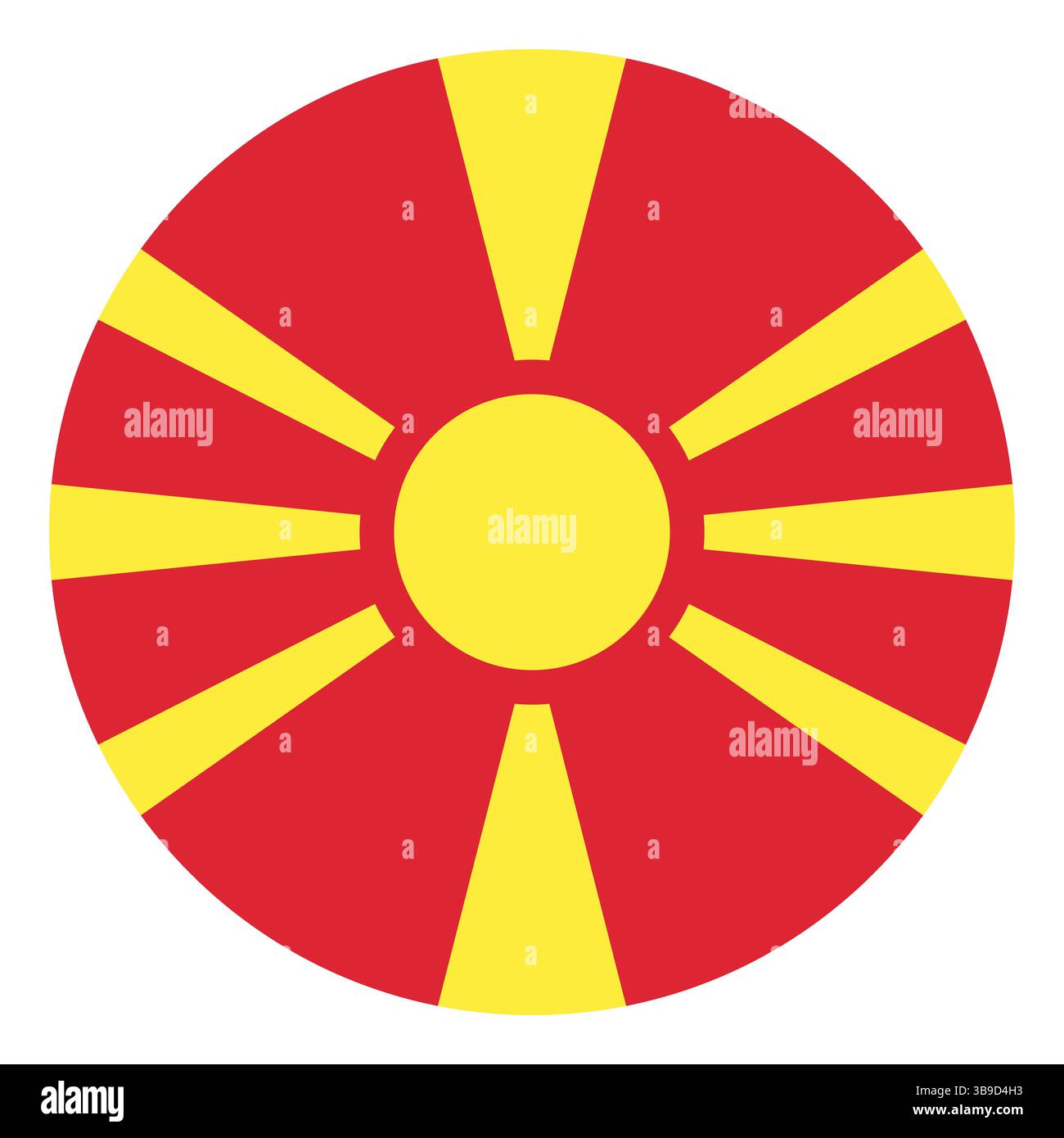 Flag of North Macedonia. North Macedonia flag. North Macedonia circle flag logo icon computer ...
