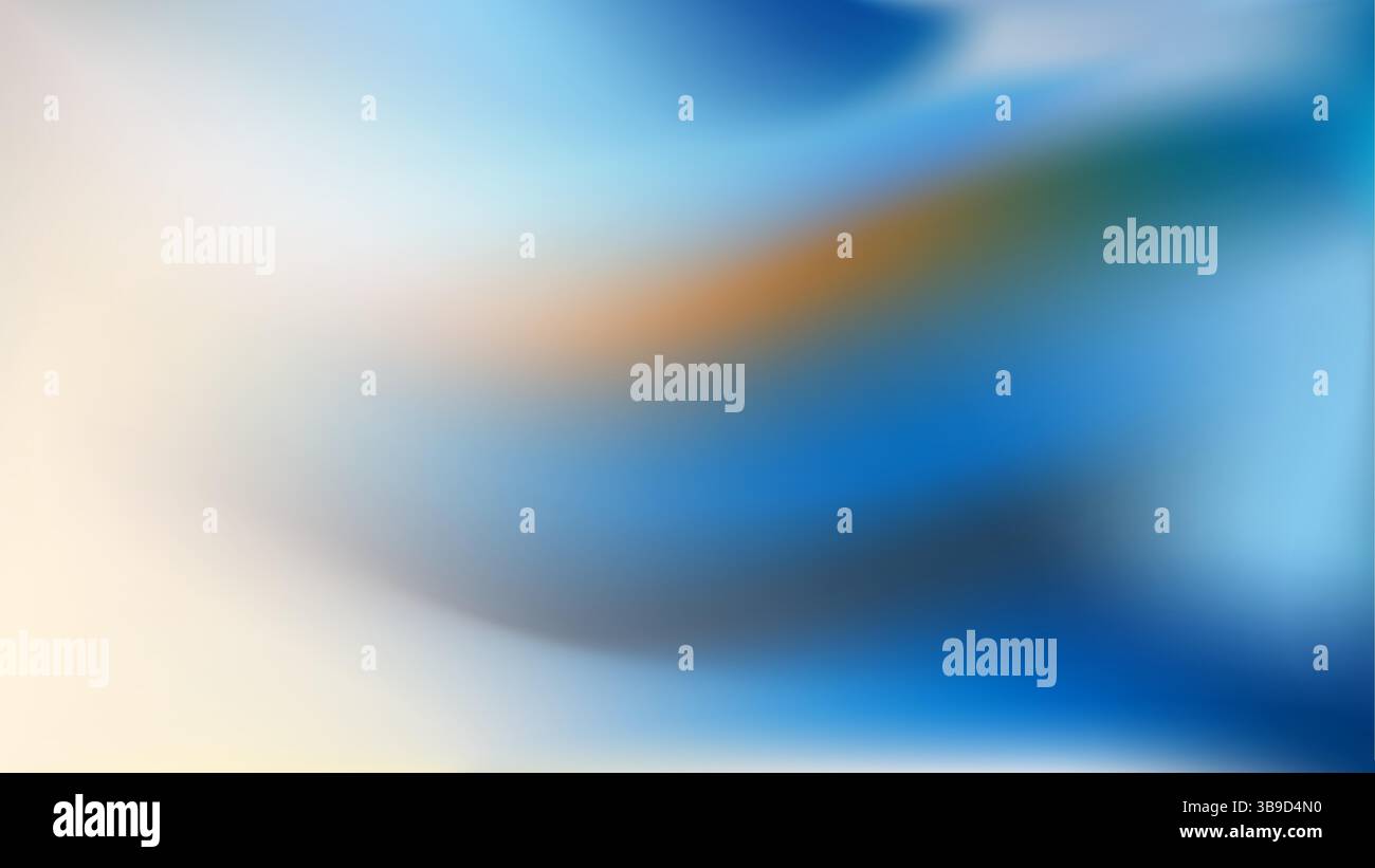 Soft Aesthetic blue and white gradients. Flowing fluid waves Stock ...