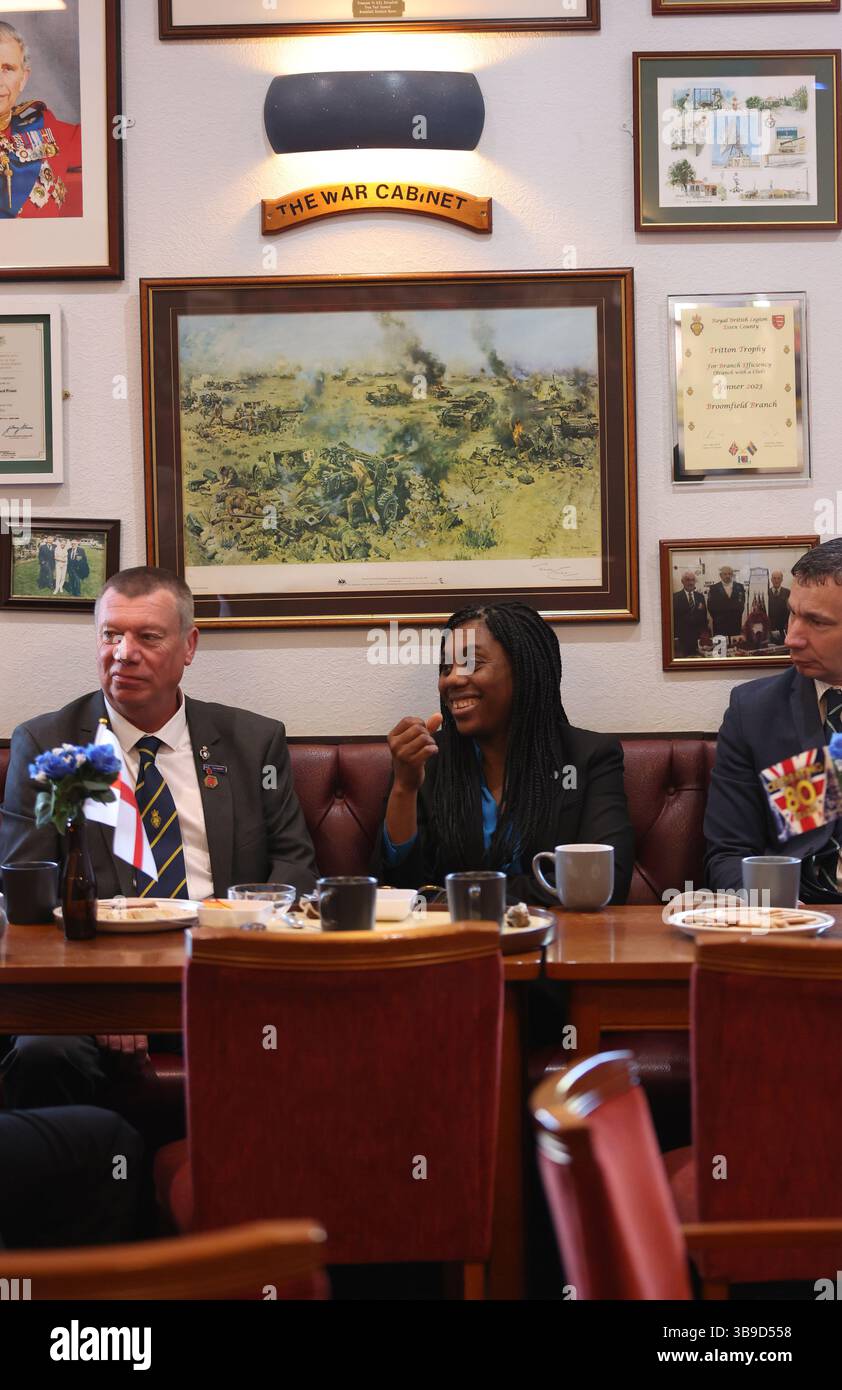 Conservative Party leader Kemi Badenoch during her visit to the ...