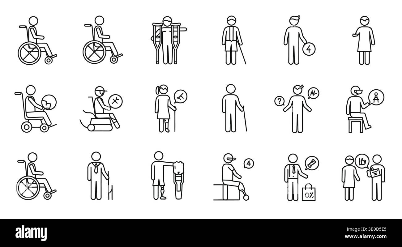 Data Analysis and Strategy Icons – Line Art Symbols for Business ...