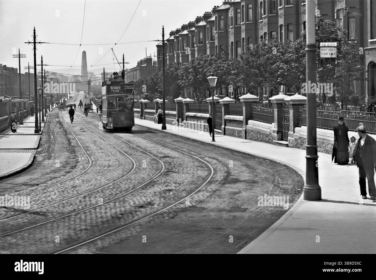 A late 19th-century photograph of the North Circular Road shot from ...