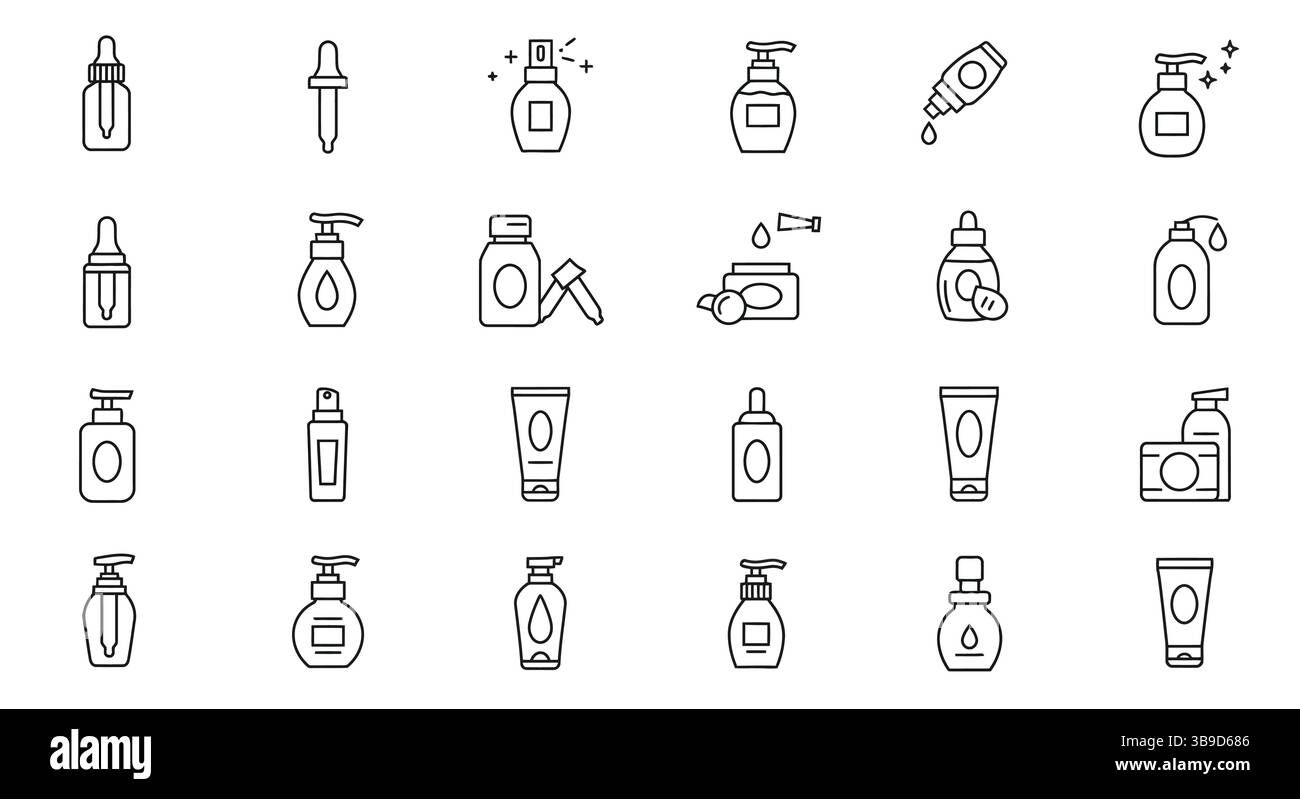 Business & Product Strategy Icon Set – Line Art Symbols for Marketing ...