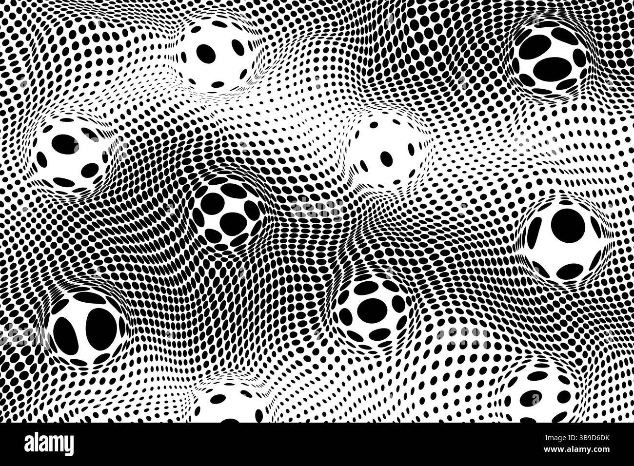 Abstract ball patterns Black and White Stock Photos & Images - Alamy