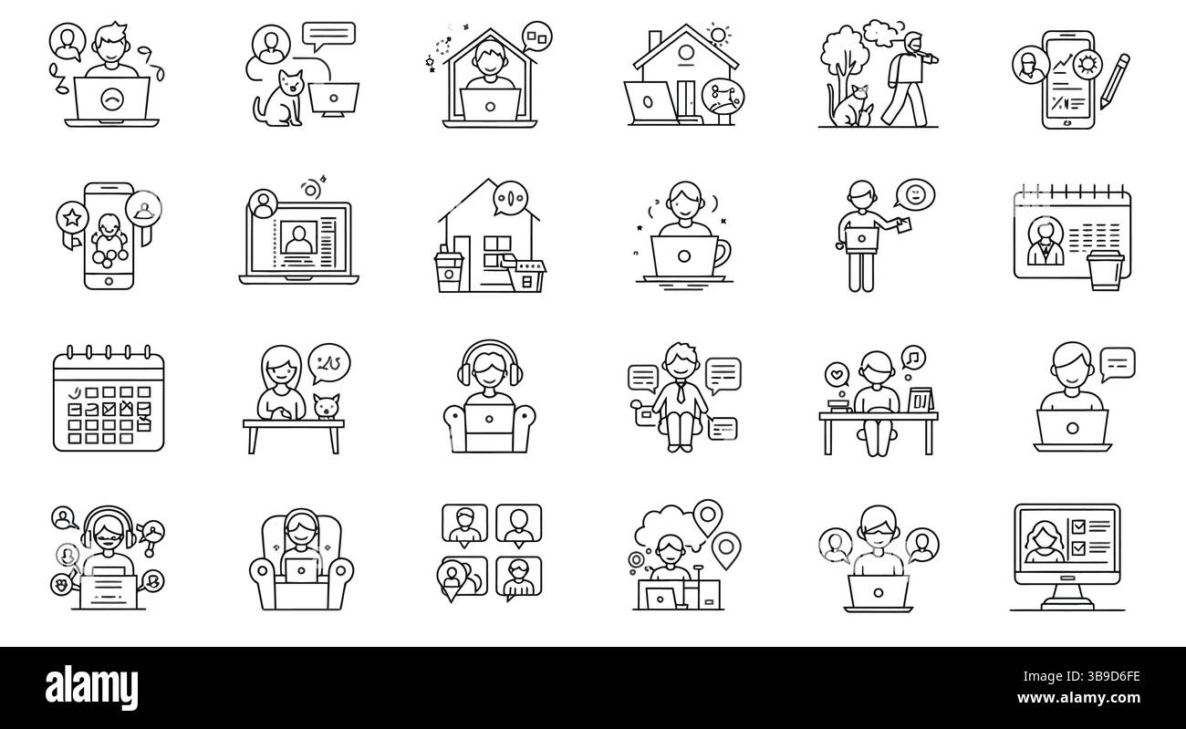 Business & Product Development Icons – Line Art Symbols for Strategy ...