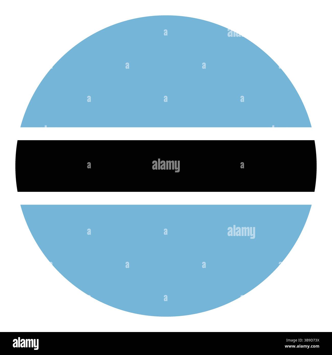 Flag of Botswana. Botswana flag. Botswana circle flag logo icon ...