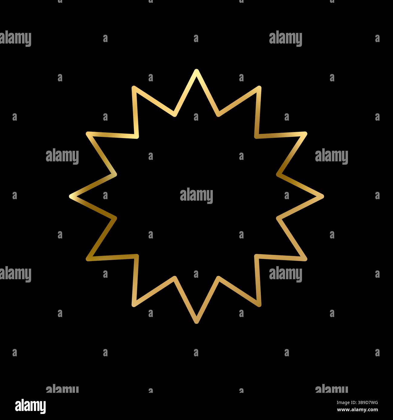 Outline Gold Star icon. Holiday stars line art Stock Vector Image & Art ...
