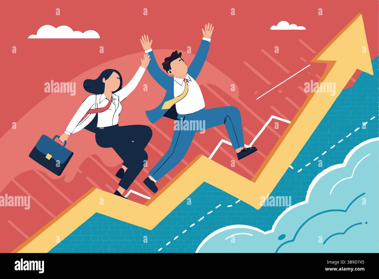 Rising elevation Stock Vector Images - Alamy