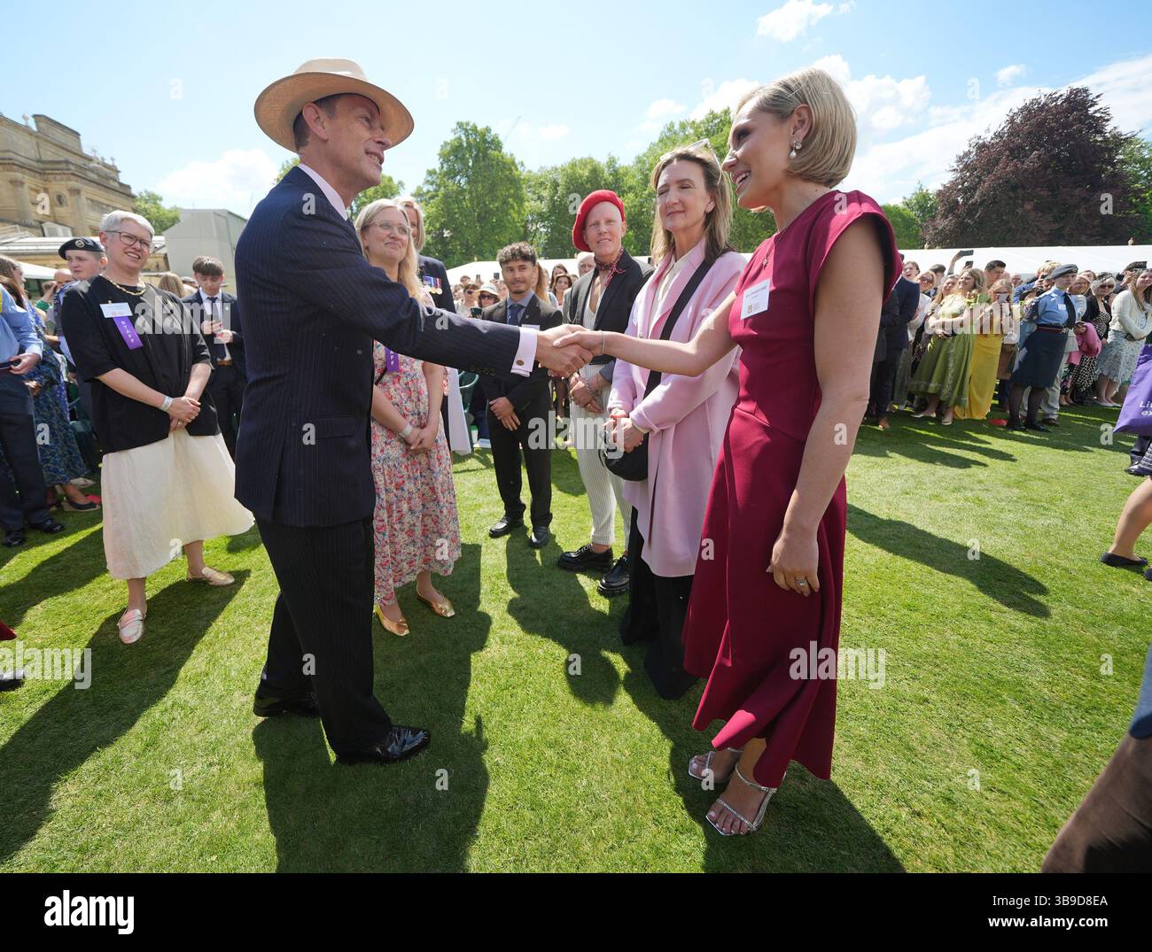 The Duke of Edinburgh meeting guests, including Strictly Come Dancing ...