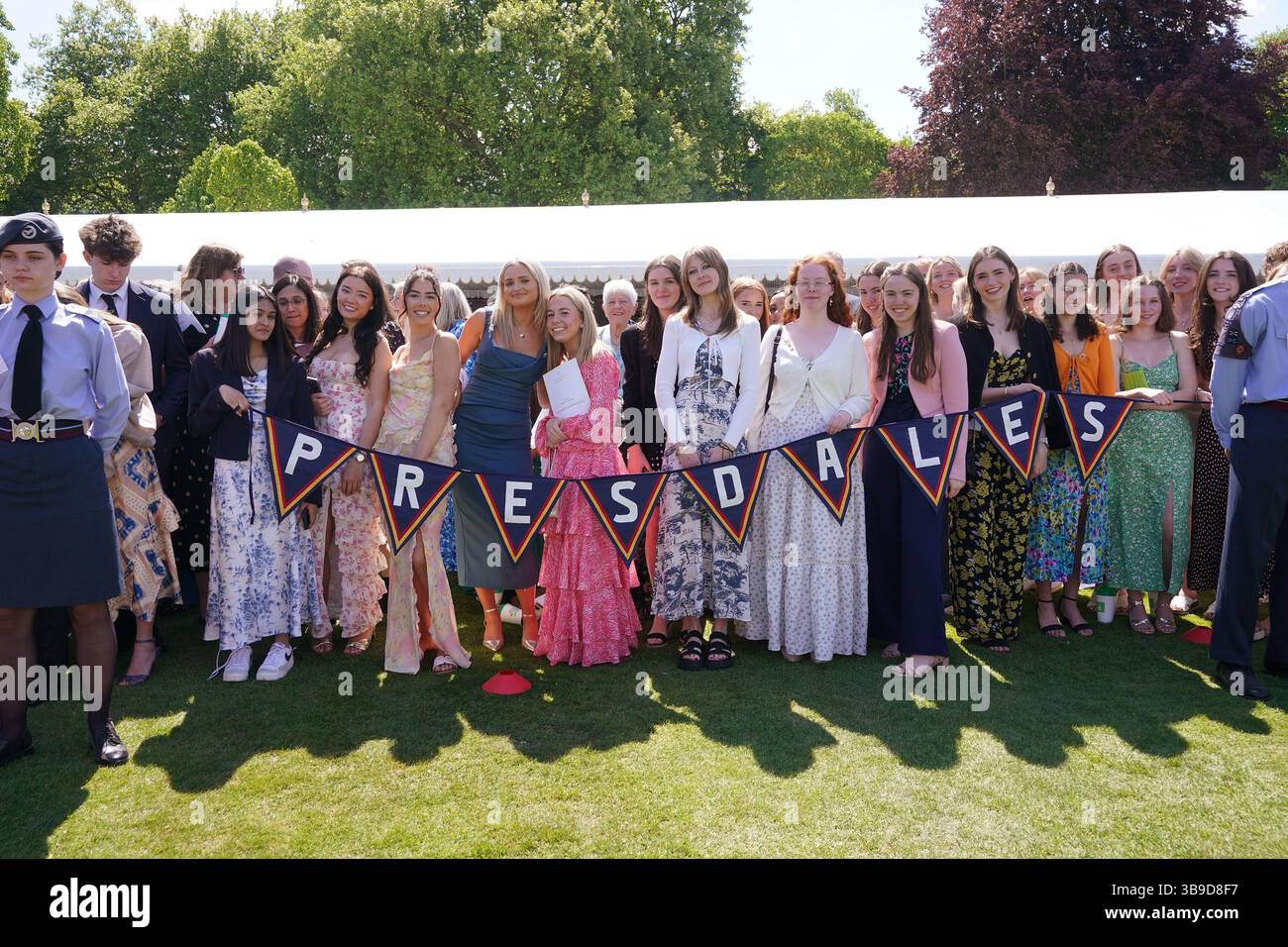 Pupils from Presdales School who are Gold Award achievers, during the ...