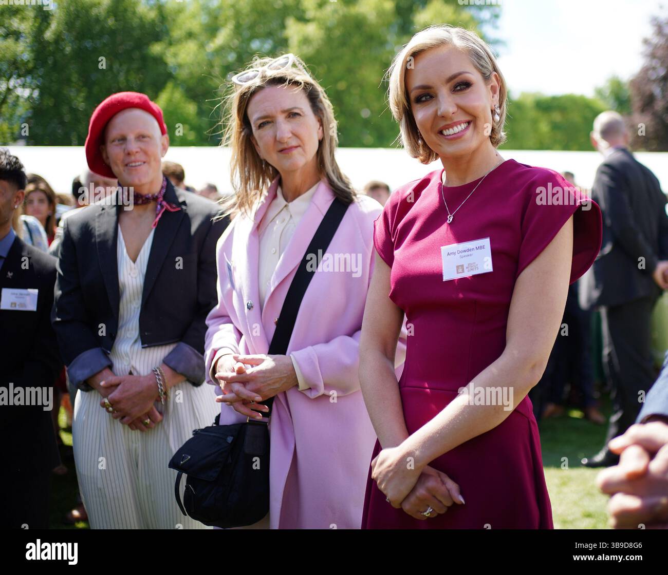 (left to right) England Rugby World Cup-winner Heather Fisher, Victoria ...