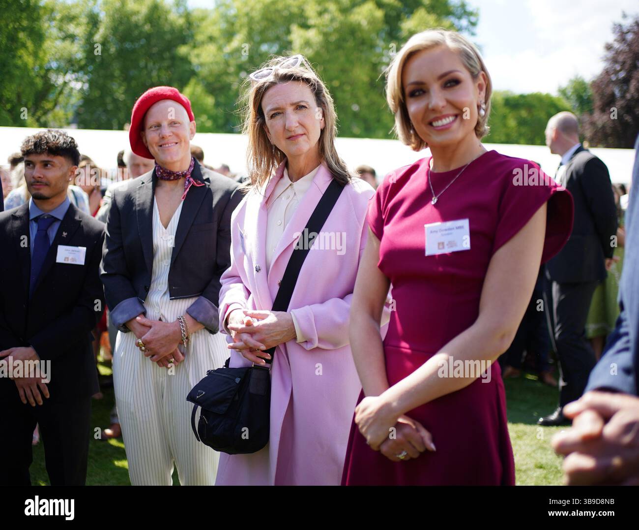 (second from left to right) British gymnast Jake Jarman, England Rugby ...