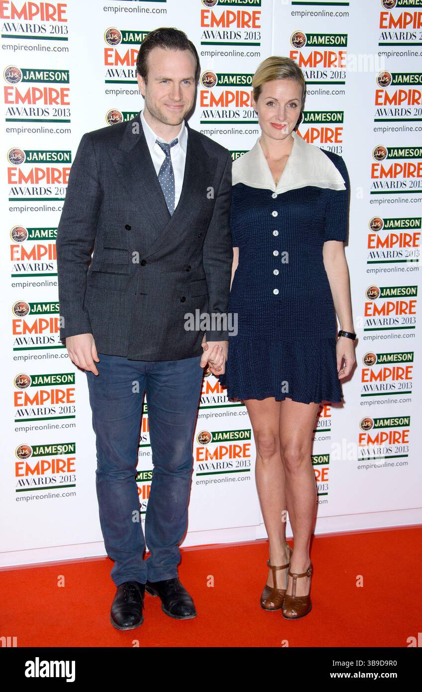 Rafe Spall and Elize du Toit at the Jameson Empire Film Awards in ...