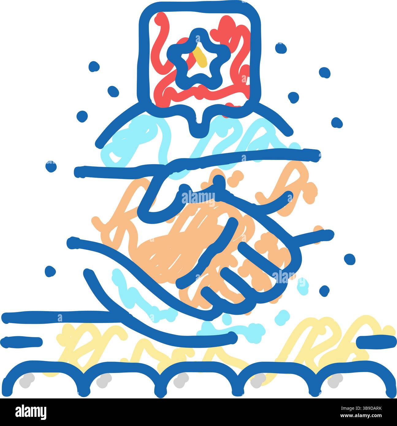 team building activities icon doodle illustration Stock Vector Image ...