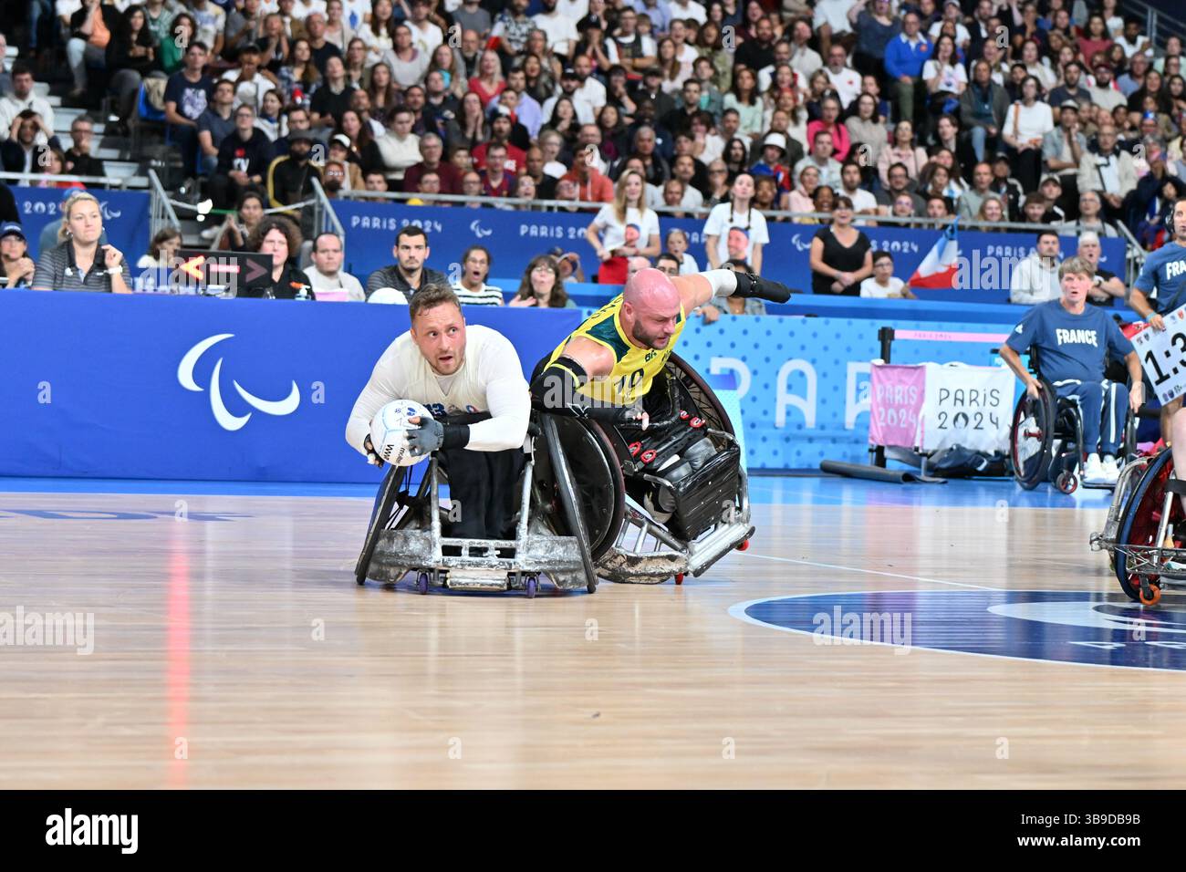 Wheelchair Rugby AUS vs FRA 30-8-24 Stock Photo - Alamy