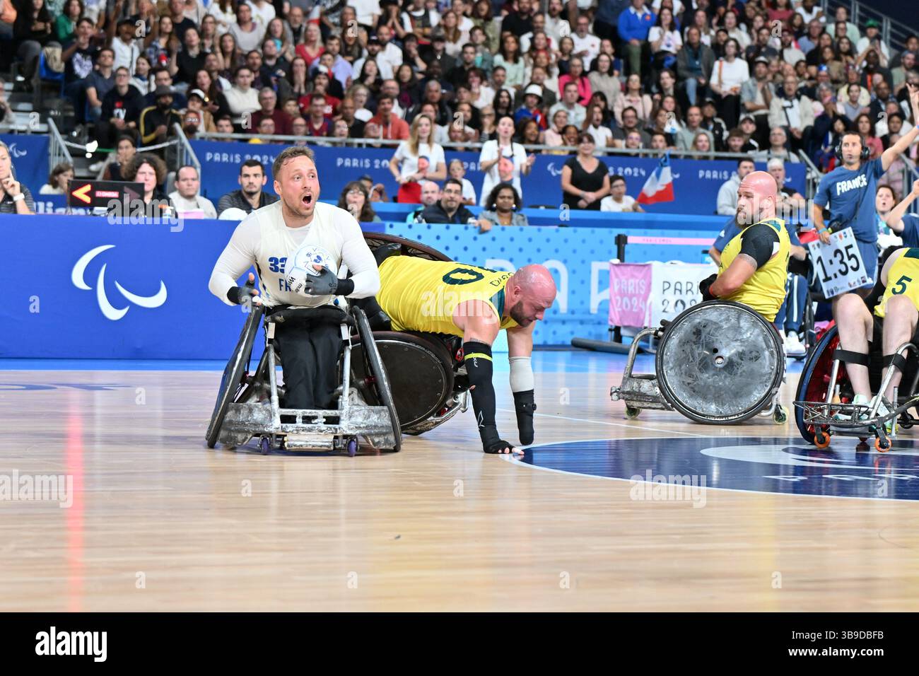 Wheelchair Rugby AUS vs FRA 30-8-24 Stock Photo - Alamy
