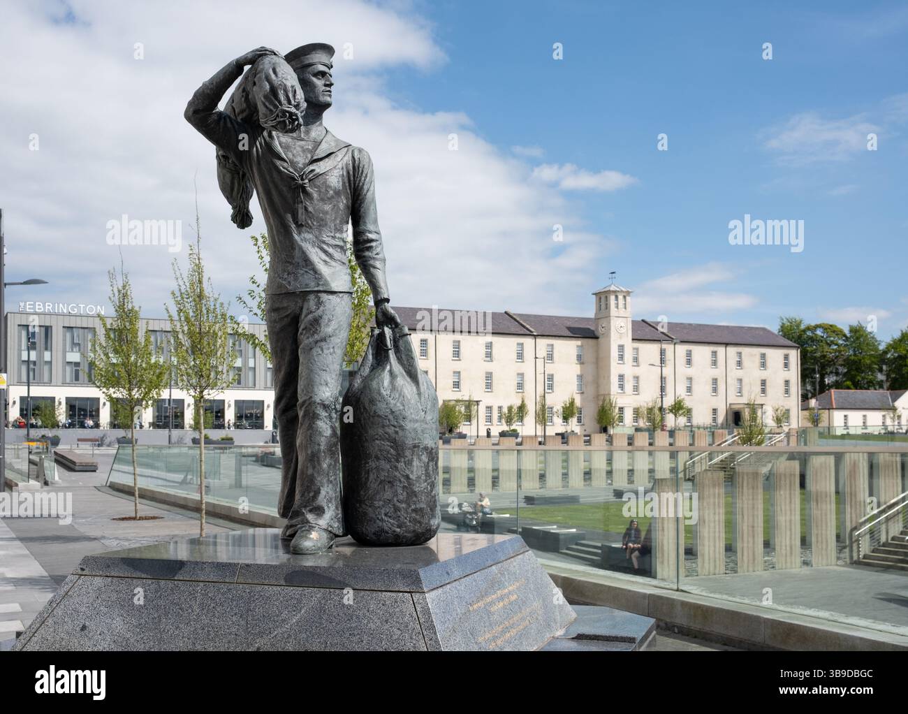 Derry / Londonderry, Northern Ireland - May 7th, 2025: Sailor sculpture Ebrington Square ...