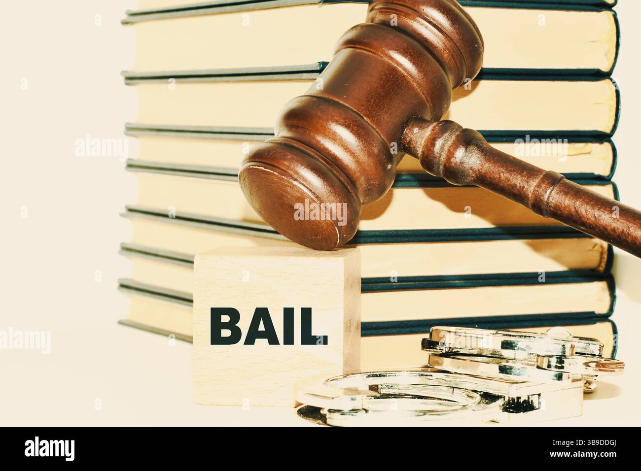 Gavel money handcuffs hi-res stock photography and images - Alamy