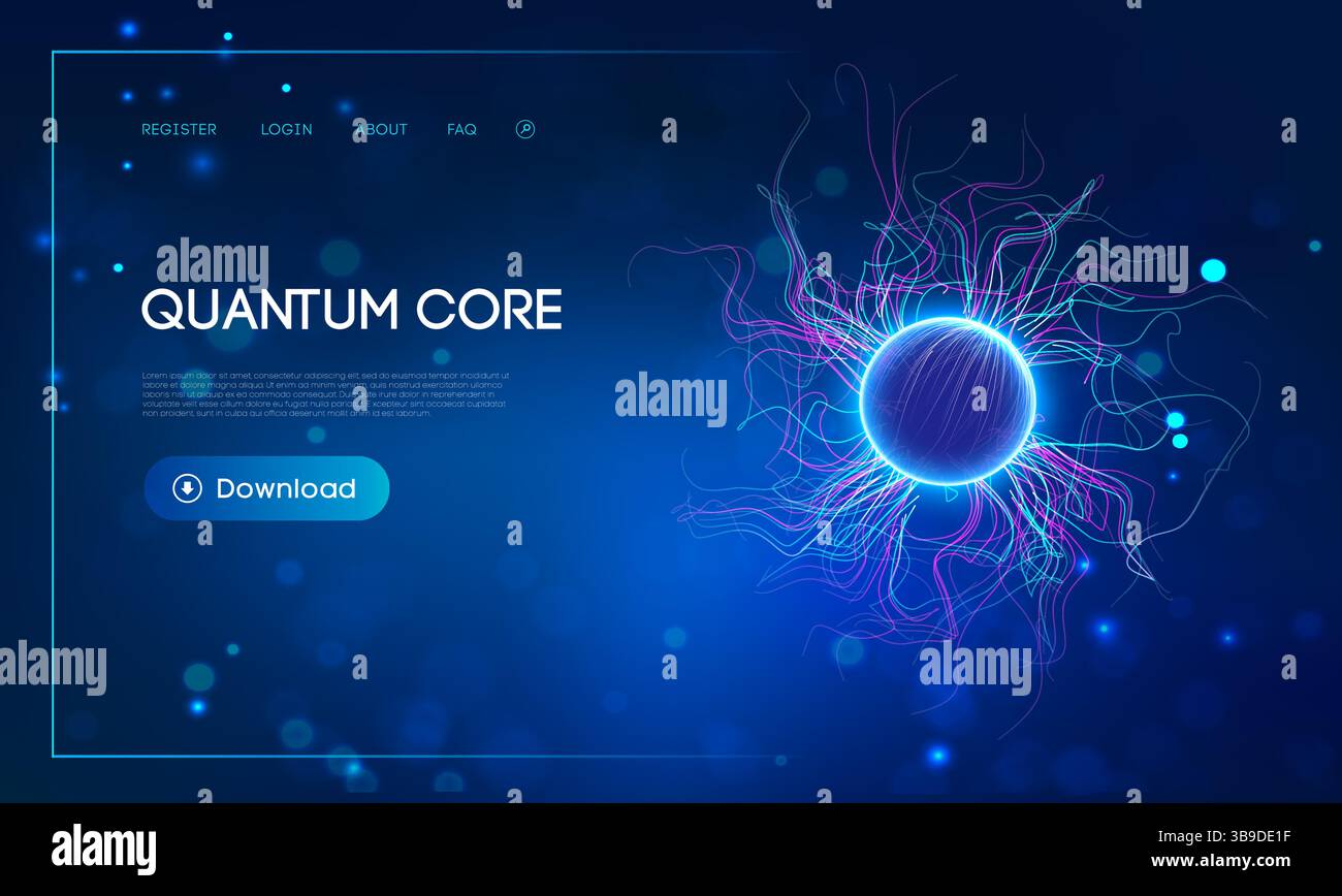 Quantum computing security and AI technology background. Exploring ...