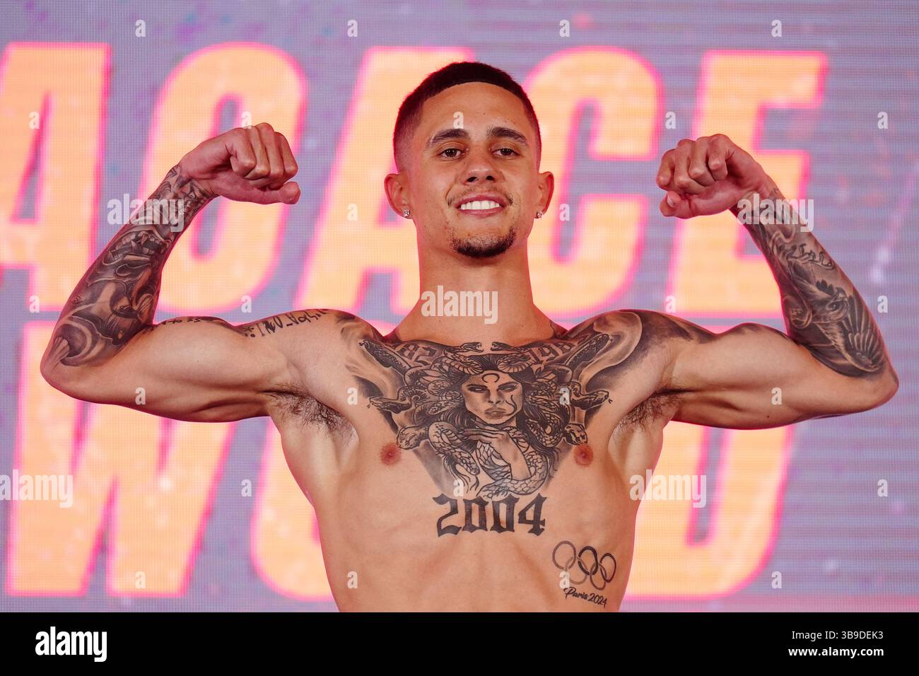 Charlie Senior during the weigh in at the Albert Hall, Nottingham ...