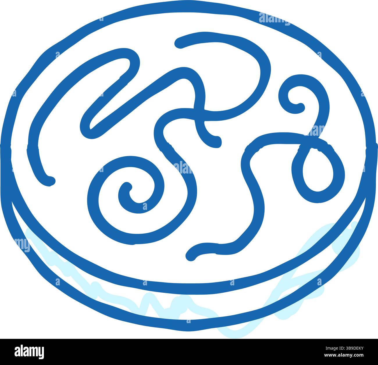 helminth worm parasite icon doodle illustration Stock Vector Image ...