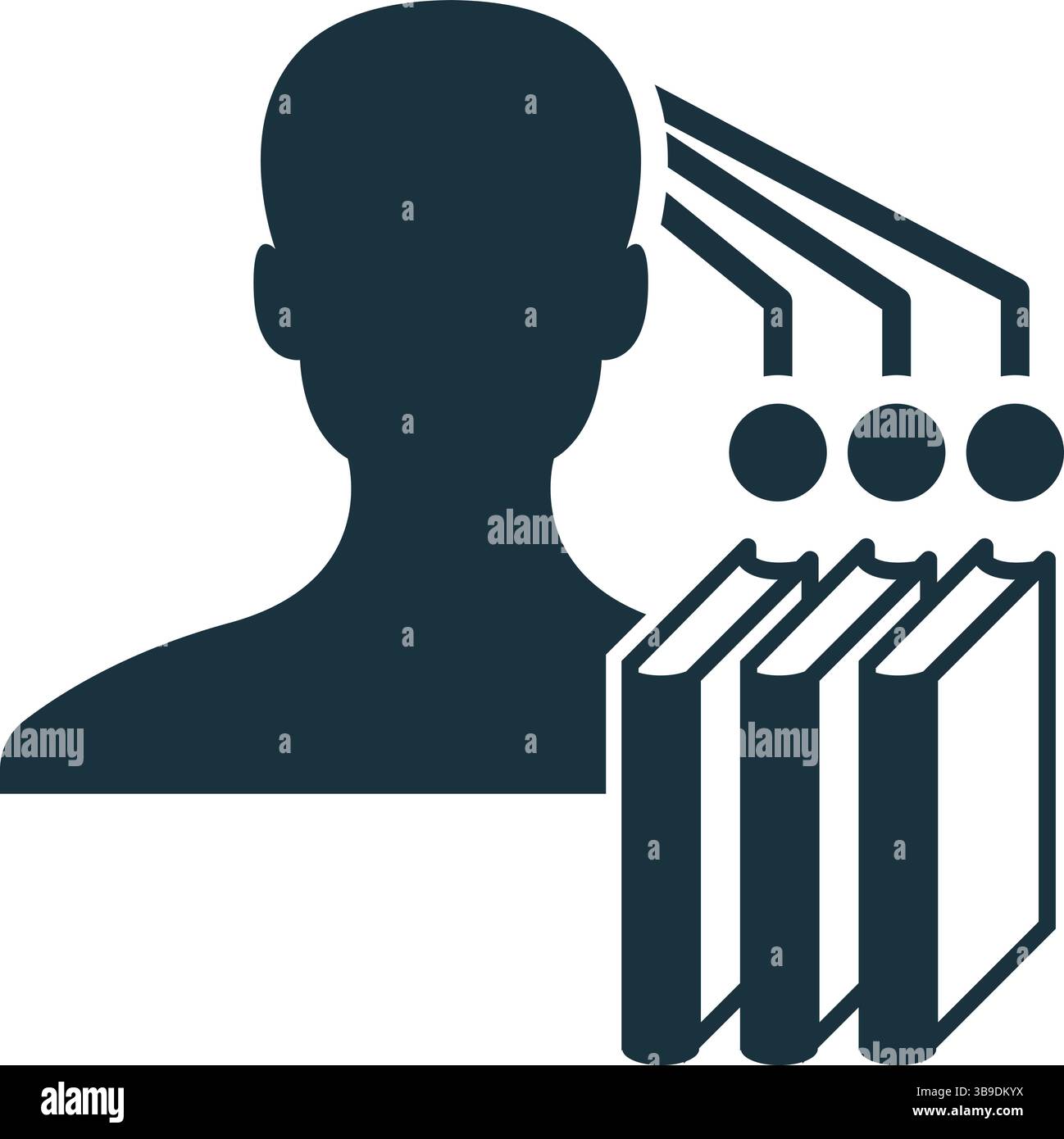 Absorbing knowledge Stock Vector Images - Alamy