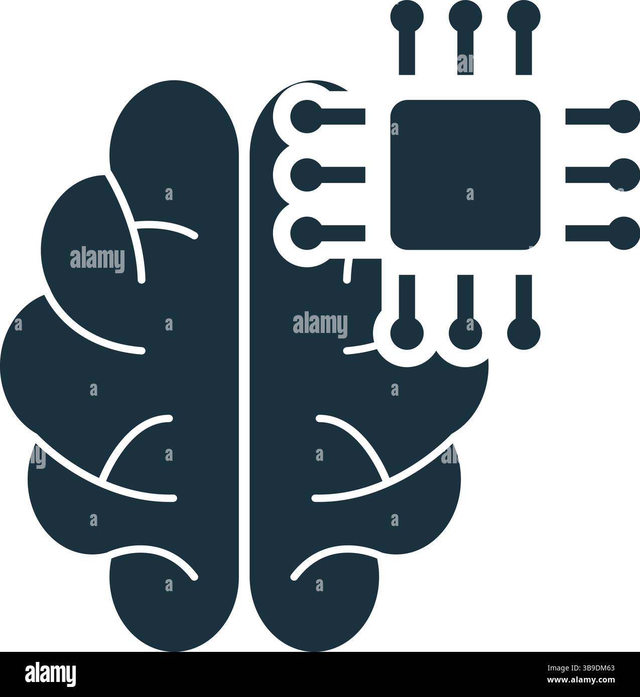 Network artificial intelligence cybernetics Cut Out Stock Images & Pictures - Alamy