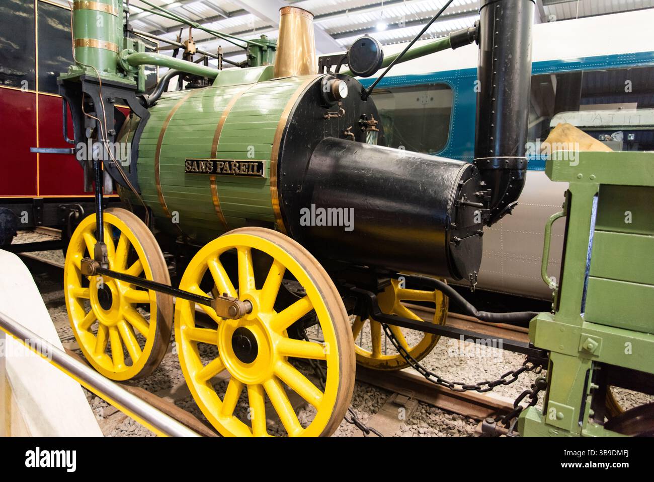 Sans Pareil locomotive built by Timothy Hackworth as a rival to ...