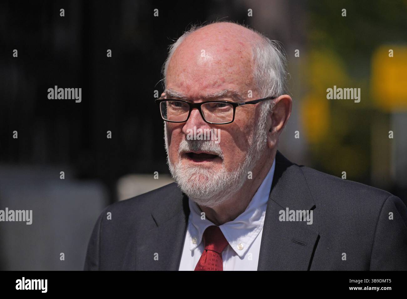 John O'Loan, former managing director of Sky News, outside the High ...
