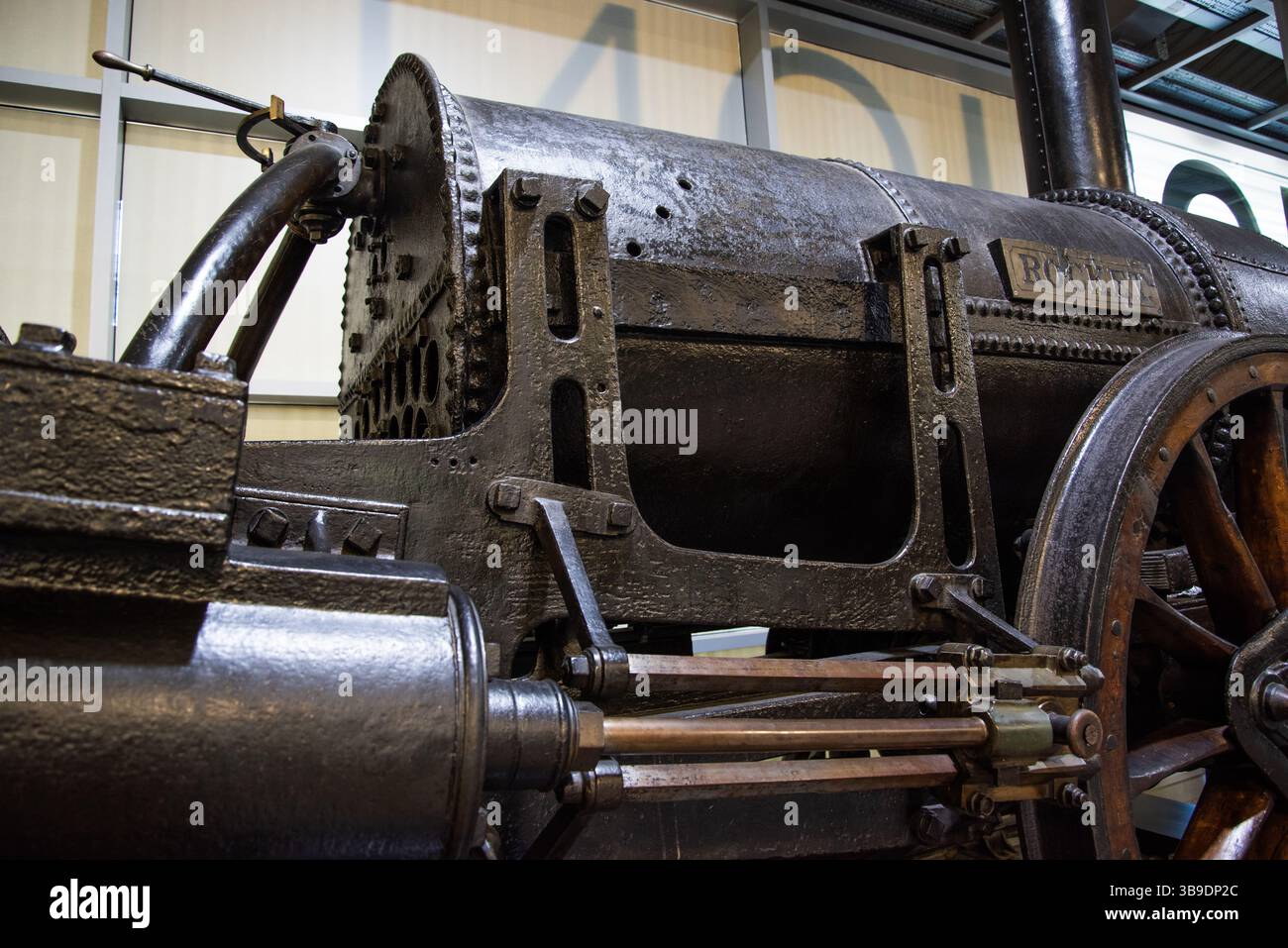 The original "Rocket" locomotive, built by Robert Stephenson at ...