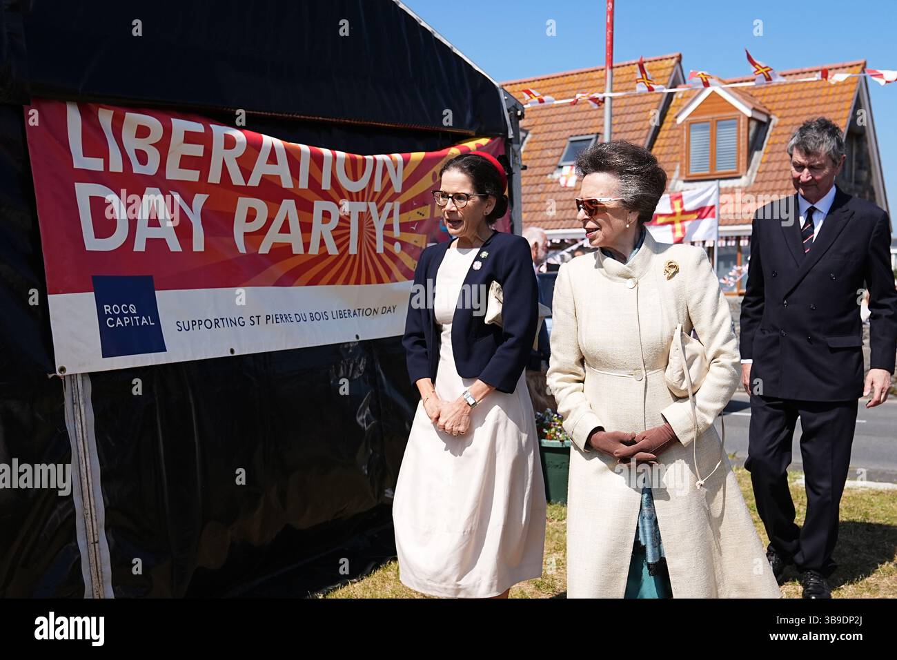 The Princess Royal and Vice Admiral Sir Tim Laurence during a visit to ...