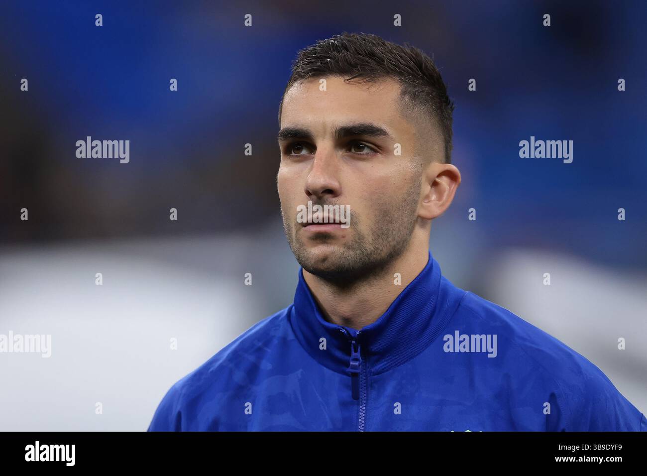 Milan, Italy. 6th May, 2025. Ferran Torres of FC Barcelona looks on ...