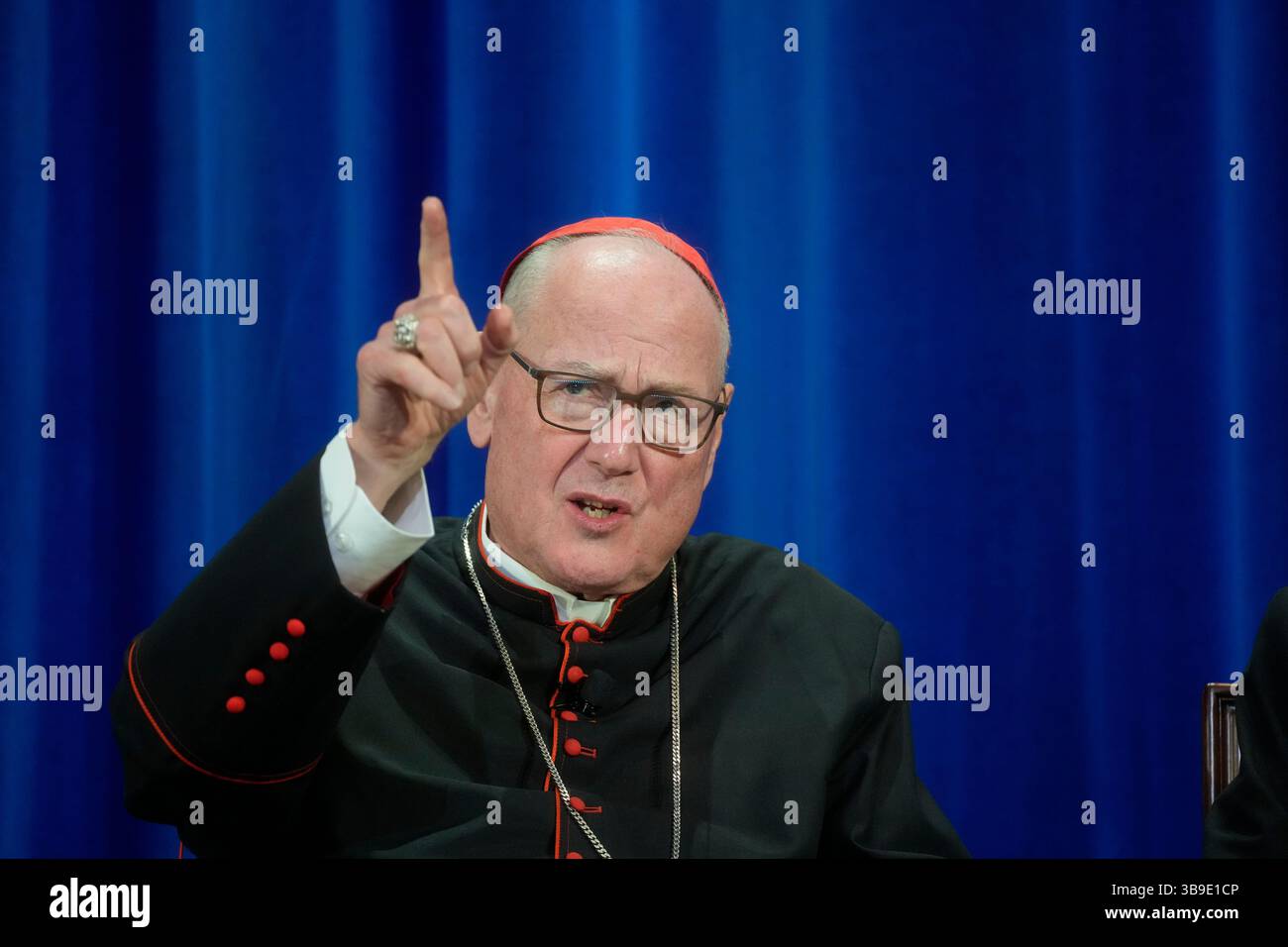 U.S. Cardinal Timothy Dolan of NY speaks at the North American College ...