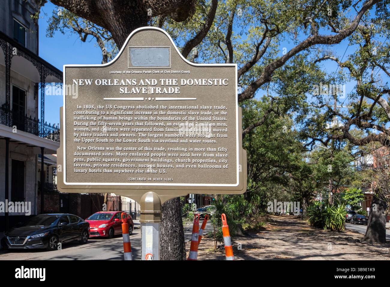 New Orleans, Louisiana - A historical marker discusses the city's role ...