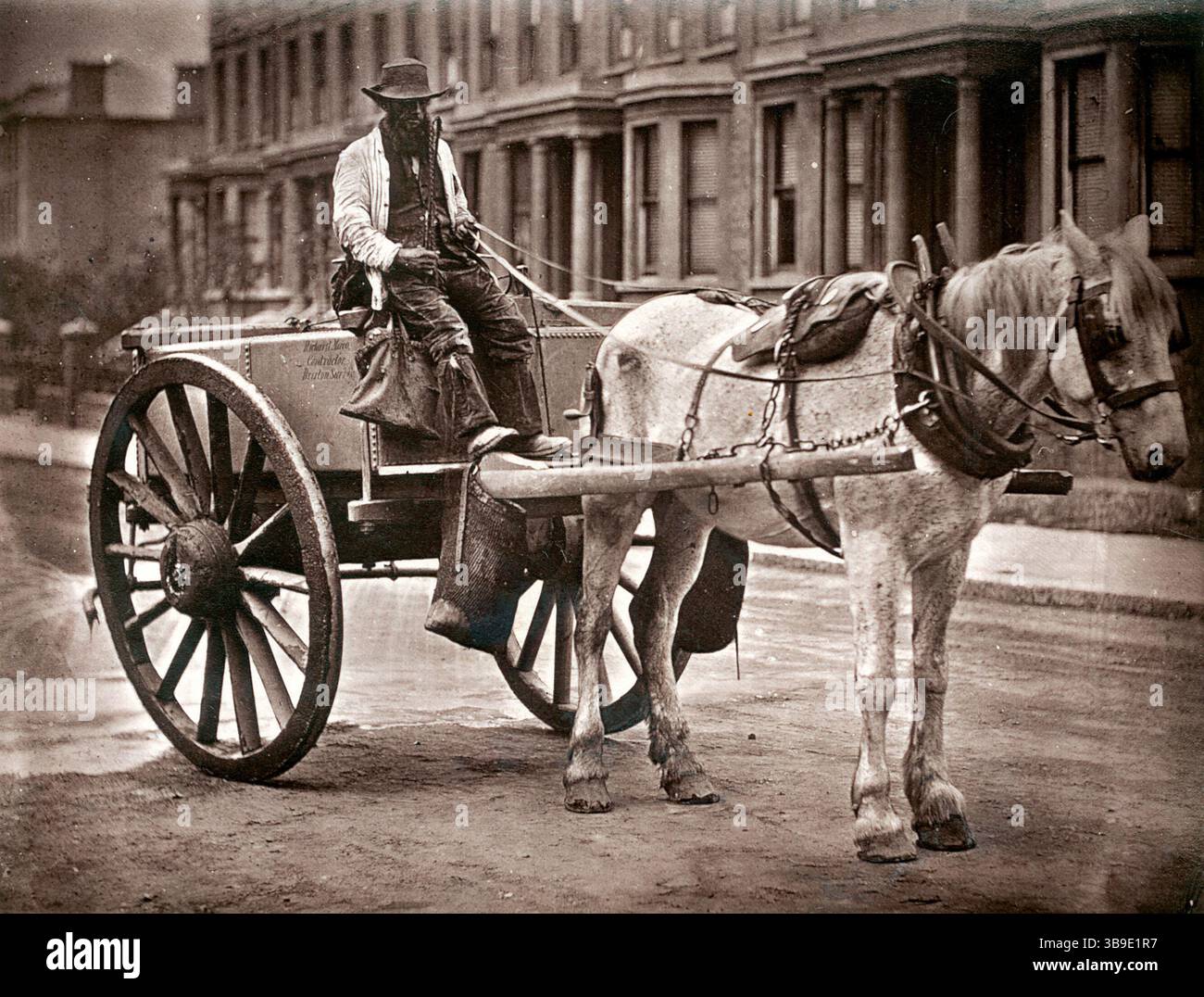 The Water-Cart. Vintage London Street Photography, late 19th century ...