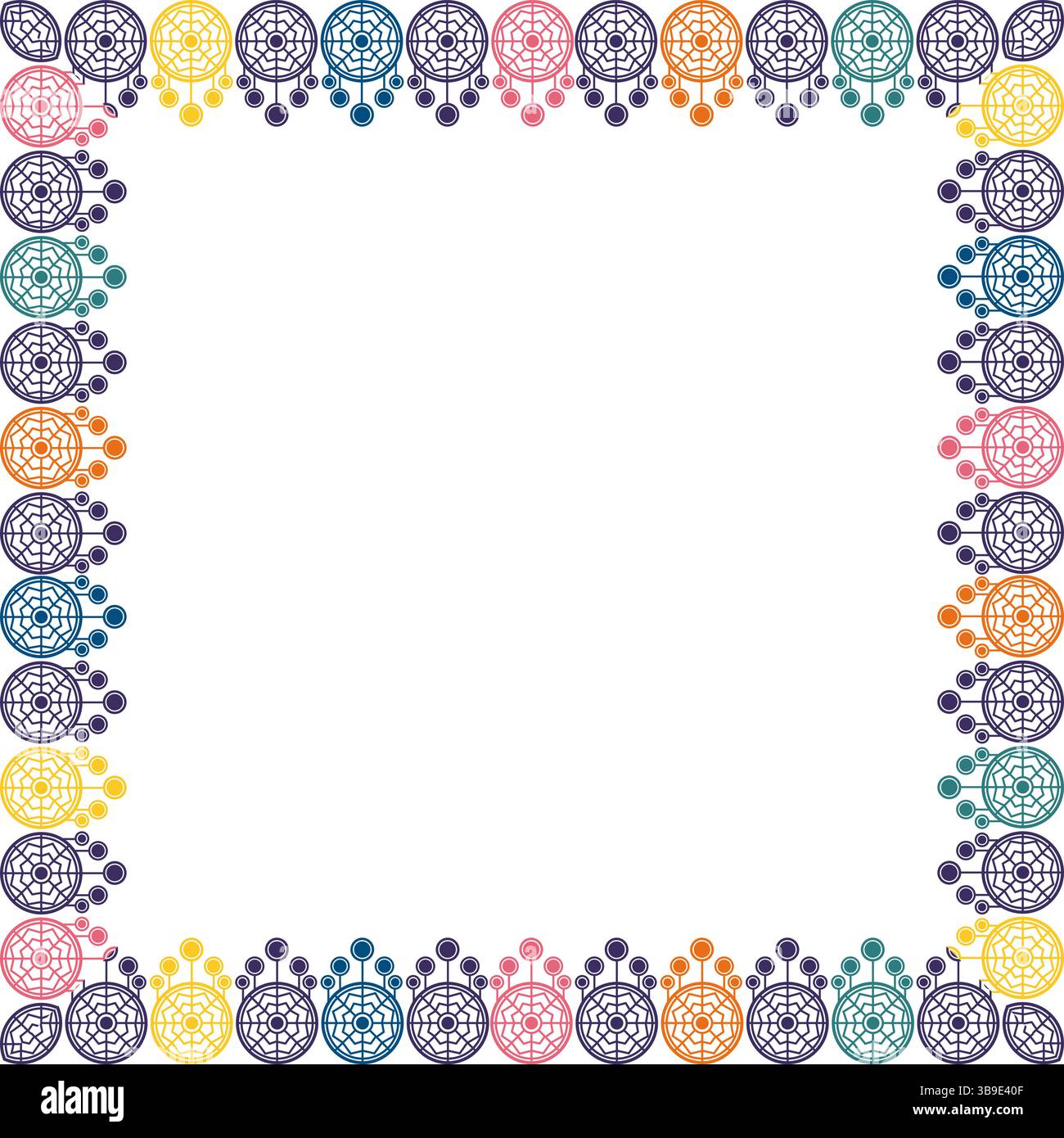 Dream catchers frame hand Stock Vector Images - Alamy