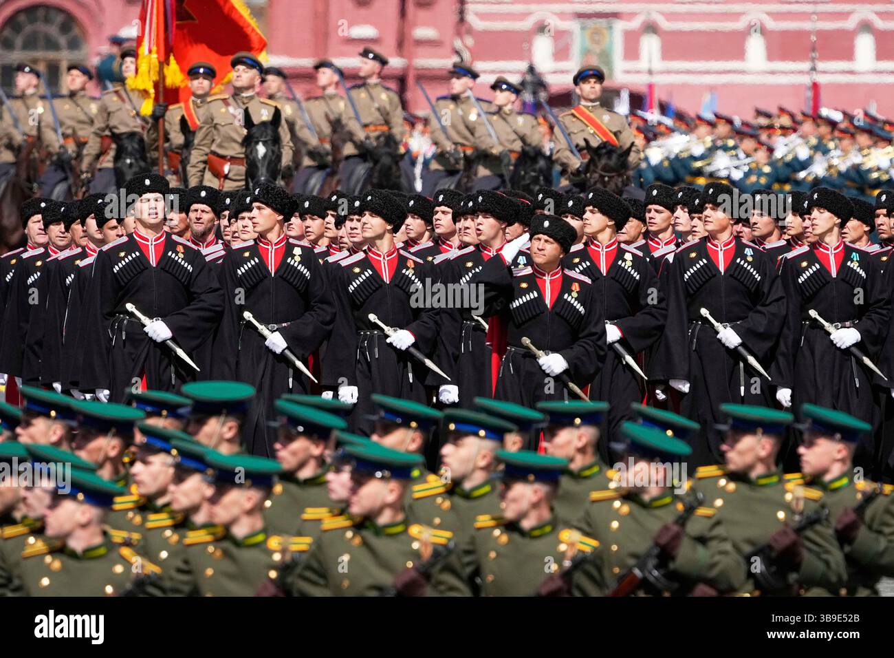 Cossacks attend the Victory Day military parade in Moscow, Russia ...