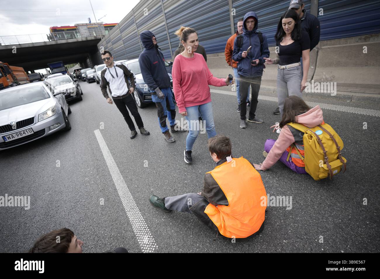 Warsaw, Poland. 09th May, 2025. Members of the Last Generation ...