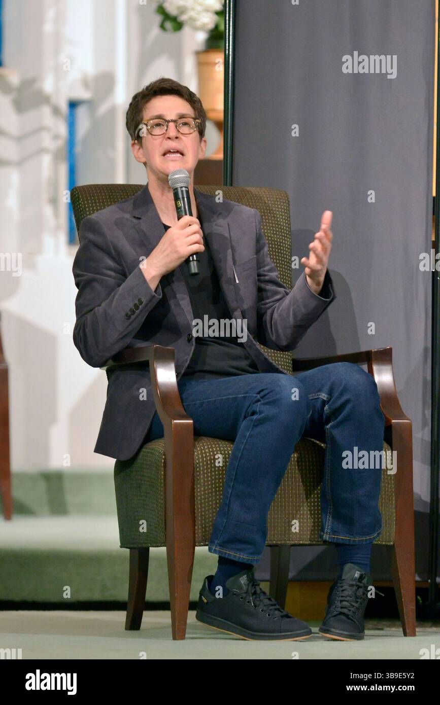 Miami, Florida, USA. 08th May, 2025. MSNBC Host of The Rachel Maddow ...